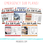 ELA Emergency Sub Plans: Don't Leave School Without Them!