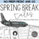Spring Break Personal Narrative Essay and Journal Writing Activities