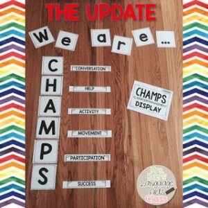 CHAMPS Classroom Management Display Freebie!