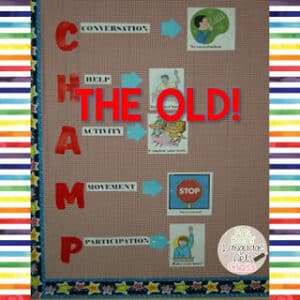 CHAMPS Classroom Management Display Freebie!