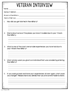 Remembering Our Veterans: ELA Lesson Plan Ideas