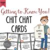 Chit Chat Cards for Grades 4-8 - Mrs. Beers Language Arts Classroom