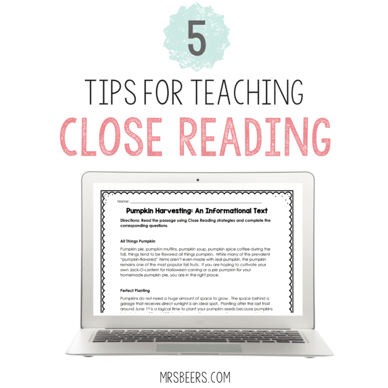 5 Tips for Teaching Close Reading