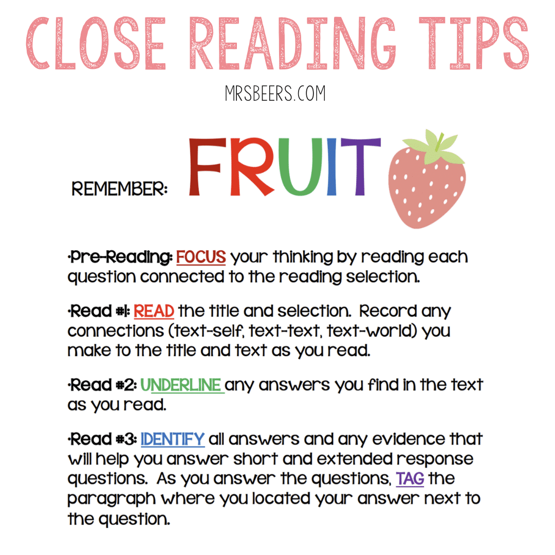 5 Tips For Teaching Close Reading 5 Tips For Teaching Close Reading