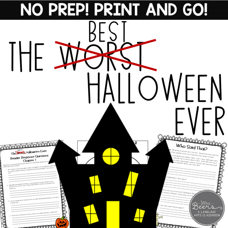 Halloween Classroom Activities for BIG KIDS!