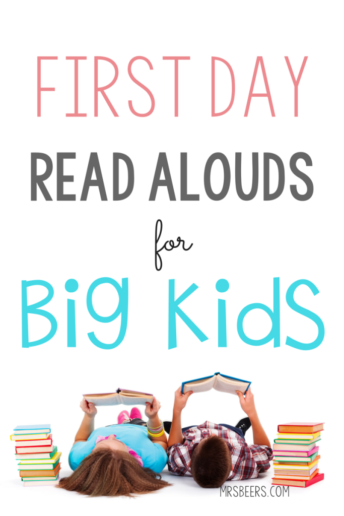 First Day Read Alouds For The Middle School