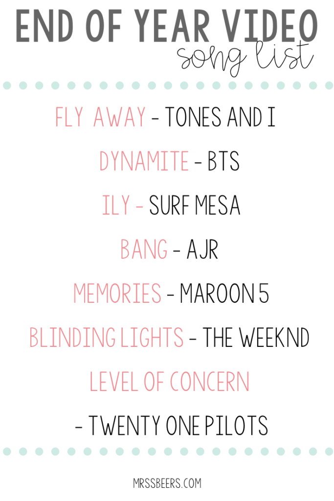 End of Year Slideshow Songs and Video Tips