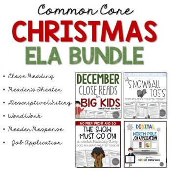 December ELA Ideas for BIG KIDS