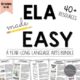 ELA Made Easy! CCSS and Daily 5 Aligned Lesson Plan Bundle