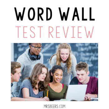 ELA Word Wall Ideas and Activities