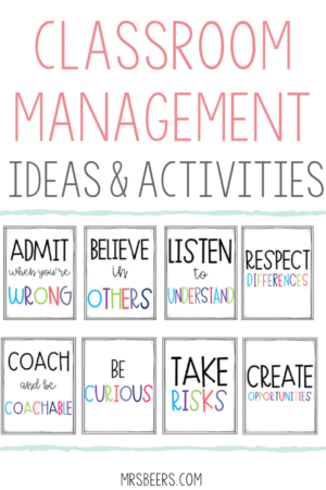 Classroom Management Activities for Middle School