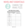 5 Essential Activities for Novel Study Units