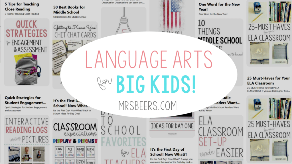 Middle School ELA Activities and Resources - Mrs. Beers Language Arts ...