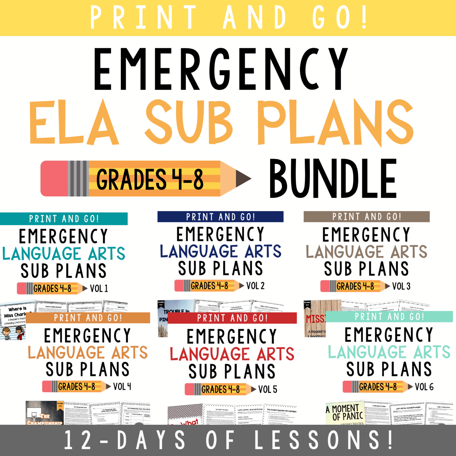 ELA Sub Plans (Made Easy!) for Middle School