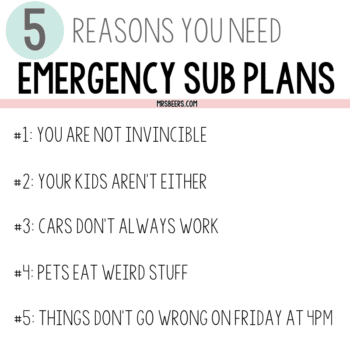 ELA Sub Plans (Made Easy!) for Middle School