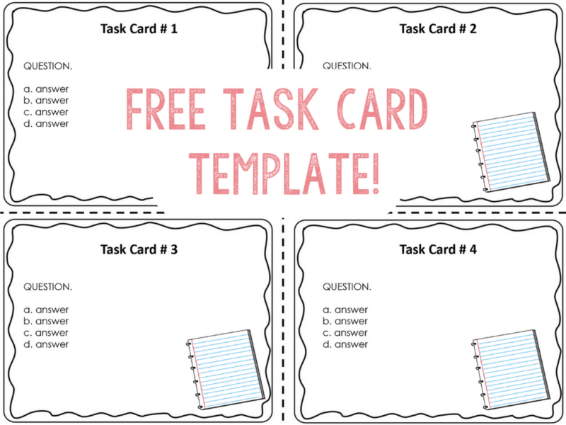Task Cards (Made Easy!) for The Middle School Classroom