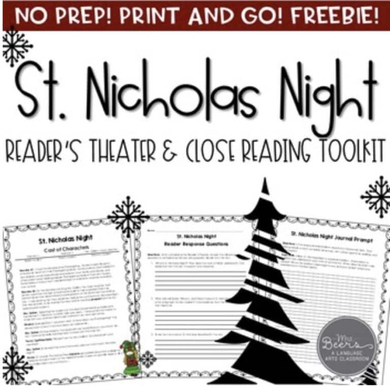 3 Free Christmas Printables for Your Middle School ELA Classroom