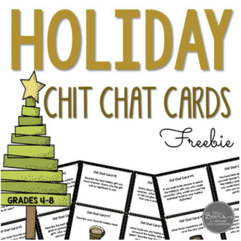 3 Free Christmas Printables for Your Middle School ELA Classroom