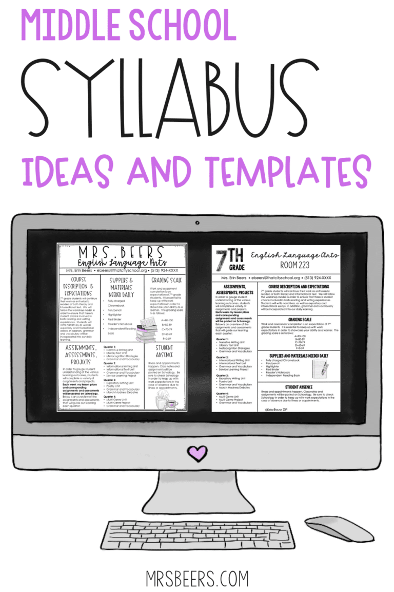 Middle School Syllabus MADE EASY!
