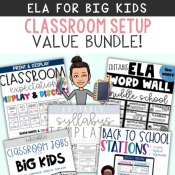 ELA Classroom SetUp Made Easier