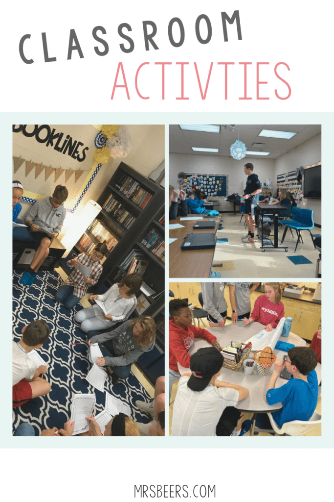 Language Arts Classroom Ideas