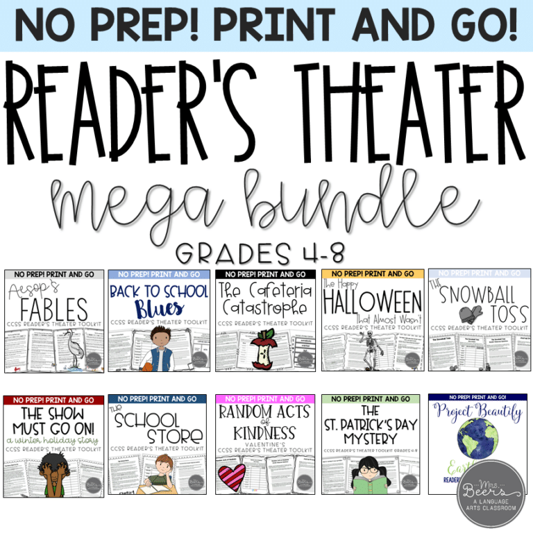 Best Reasons to Incorporate Reader's Theater into your Middle School ...