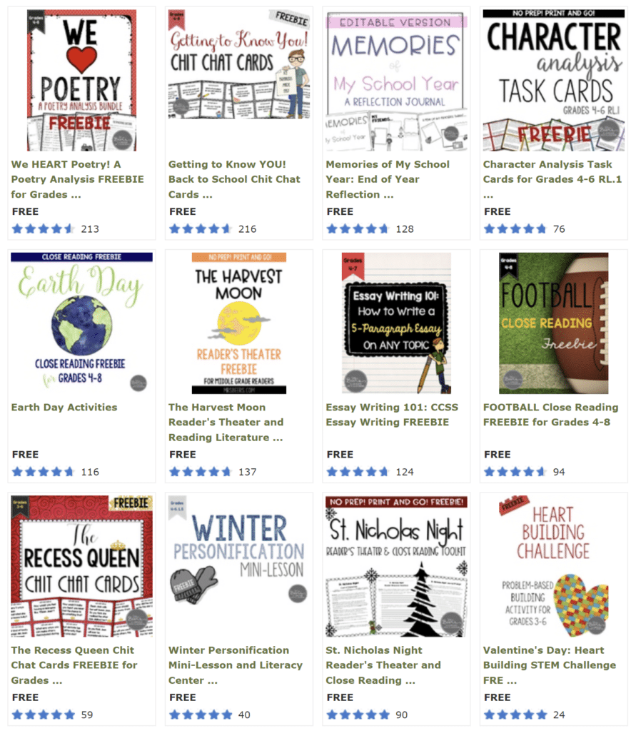 FREE ELA Resources for Middle School Teachers!