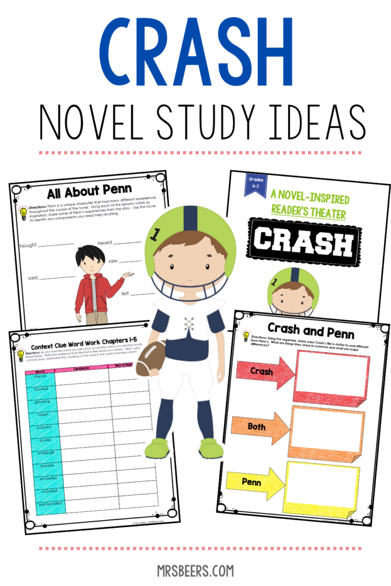 Crash Novel Study Ideas for Teachers