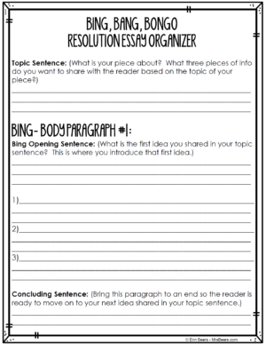 New Year's Resolution Essay Writing (MADE EASY!) for Middle School