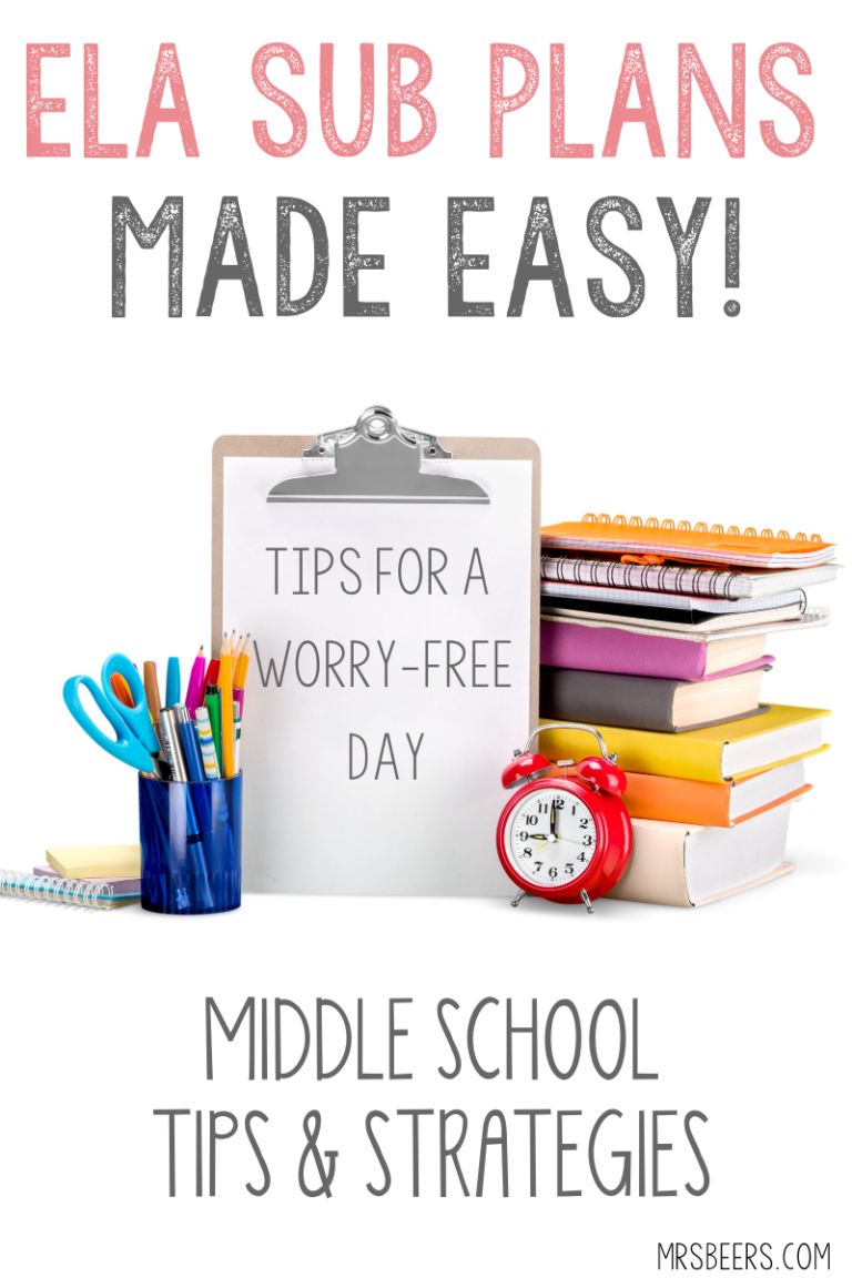 ELA Sub Plans (Made Easy!) for Middle School