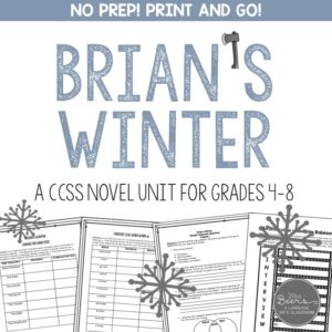 Brian's Winter Novel Study Activities