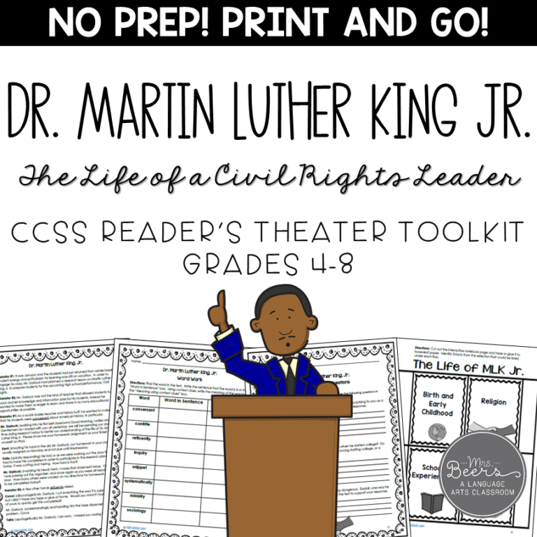Teaching About Dr. Martin Luther King, Jr. with Middle School Resources