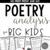 Poetry Analysis for Middle School Students