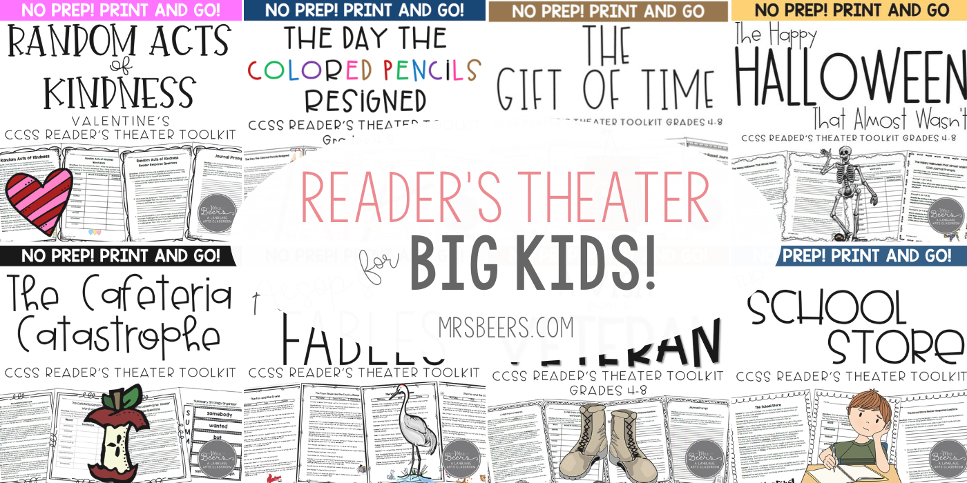 Readers Theater Scripts By Erin Beers - Mrs. Beers Language Arts Classroom