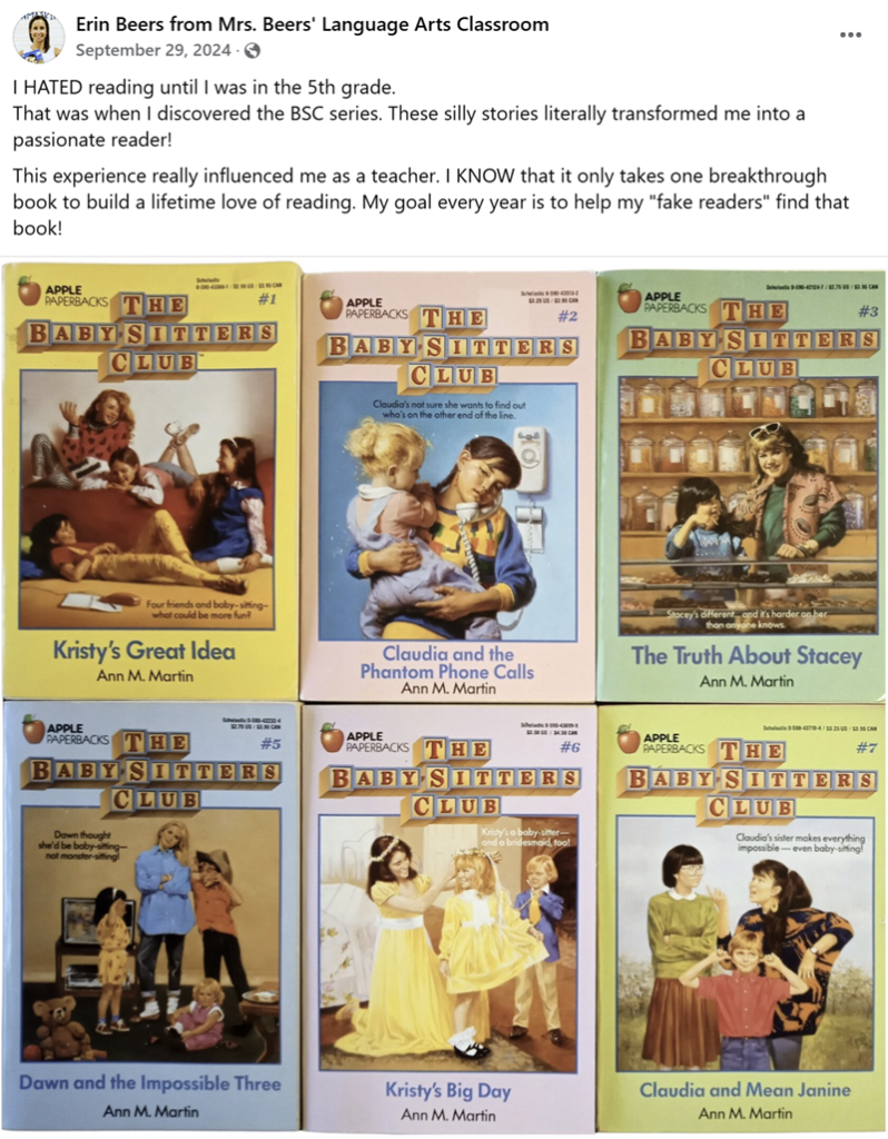 An ELA Teacher's List of Best Books for 6th Grade