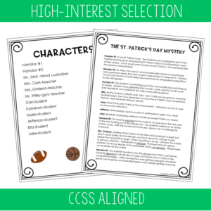 A St. Patrick's Day Reader's Theater for Middle School