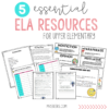 5 Upper Elementary ELA Resources and a Bonus Freebie!