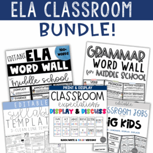 ELA Classroom Set-Up Made Easier