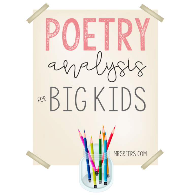 Poetry Analysis for Middle School Students