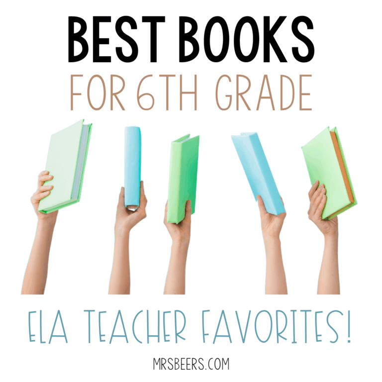 An ELA Teacher's List of Best Books for 6th Grade