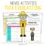 Tuck Everlasting Novel Study Activities