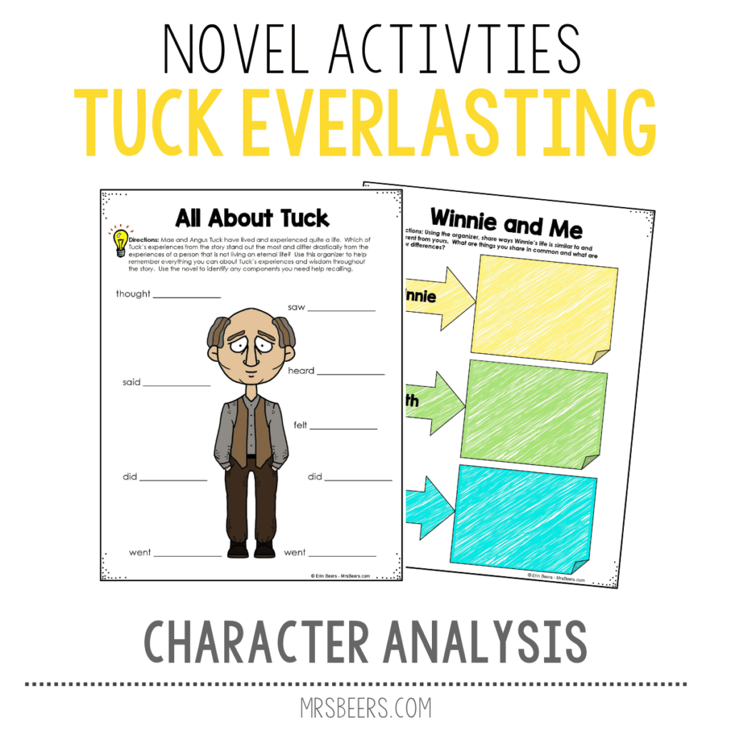 Tuck Everlasting Novel Study Activities